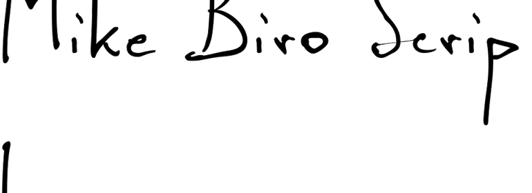 Mike Biro Script in use - Fonts In Use