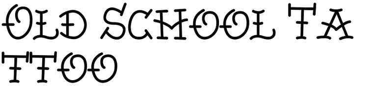 Old School Tattoo in use - Fonts In Use