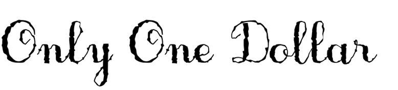 Only One Dollar in use - Fonts In Use