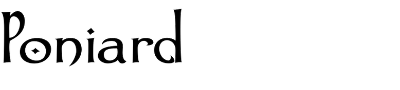 Poniard in use - Fonts In Use