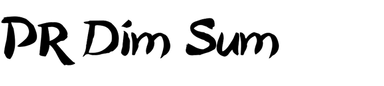 PR Dim Sum in use - Fonts In Use