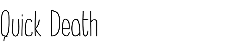 Quick Death in use - Fonts In Use
