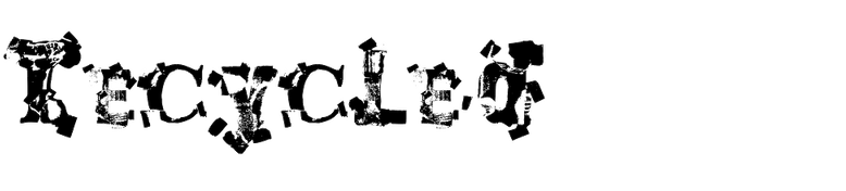 Recycled in use - Fonts In Use