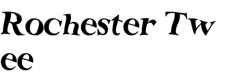 Rochester Twee in use - Fonts In Use