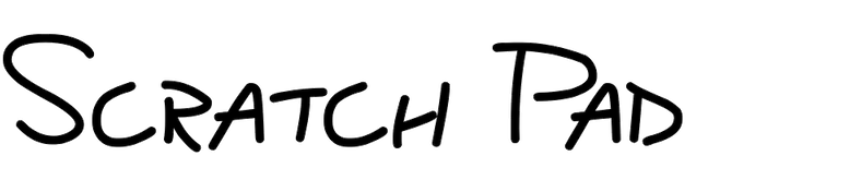 Scratch Pad in use - Fonts In Use