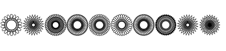 spirOgraph in use - Fonts In Use