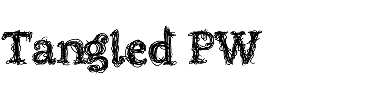 Tangled PW in use - Fonts In Use