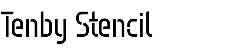 Tenby Stencil in use - Fonts In Use