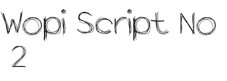 Wopi Script No 2 in use - Fonts In Use