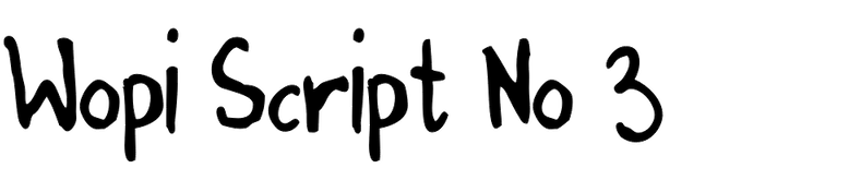 Wopi Script No 3 in use - Fonts In Use