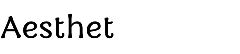 Aesthet in use - Fonts In Use