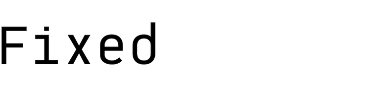 Fixed in use - Fonts In Use