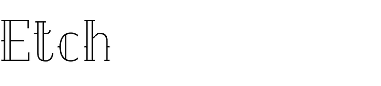 Etch in use - Fonts In Use