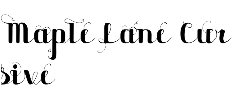 Maple Lane Cursive in use - Fonts In Use