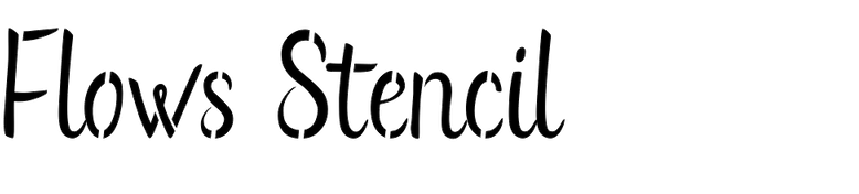 Flows Stencil in use - Fonts In Use