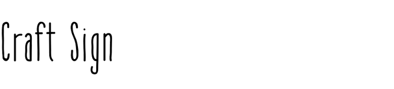 Craft Sign in use - Fonts In Use