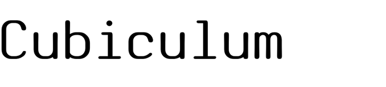 Cubiculum in use - Fonts In Use