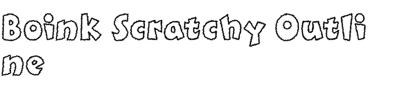 Boink Scratchy Outline in use - Fonts In Use