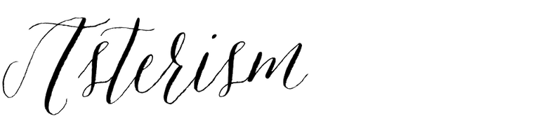 Asterism in use - Fonts In Use