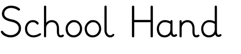 School Hand in use - Fonts In Use