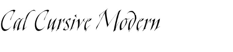 Cal Cursive Modern in use - Fonts In Use