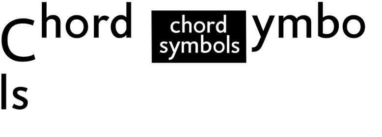 Chord Symbols in use - Fonts In Use