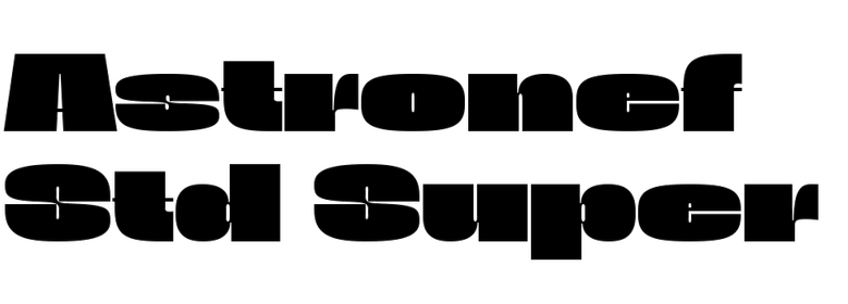 Astronef Std Super in use - Fonts In Use