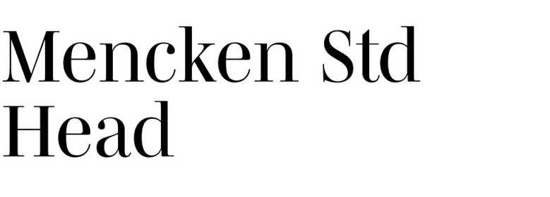 Mencken Std Head in use - Fonts In Use