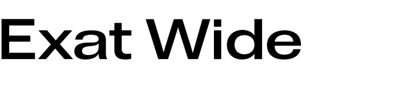 Exat Wide in use - Fonts In Use