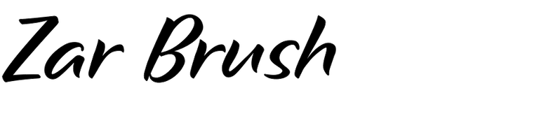 Zar Brush in use - Fonts In Use
