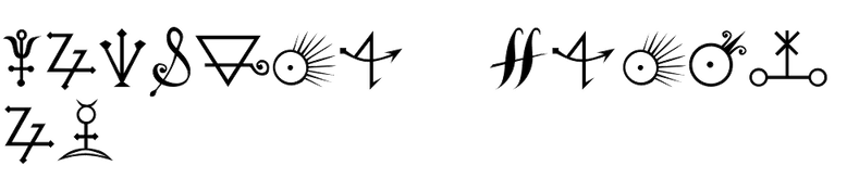 Alchemy Symbols in use - Fonts In Use