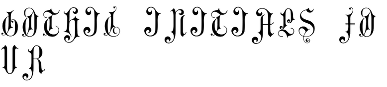 Gothic Initials Four in use - Fonts In Use