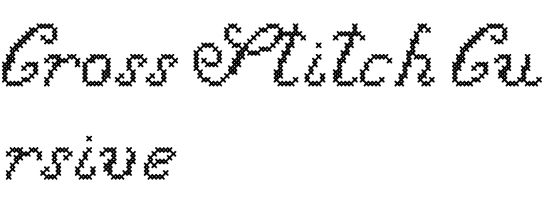 Cross Stitch Cursive in use - Fonts In Use