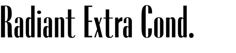 Radiant Extra Condensed in use - Fonts In Use