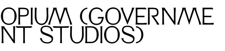 Opium (Government Studios) in use - Fonts In Use