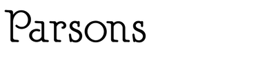E. Parsons & Company logo - Fonts In Use