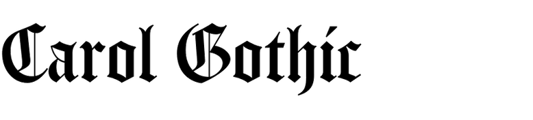 Carol Gothic in use - Fonts In Use