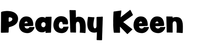 Peachy Keen JF in use - Fonts In Use