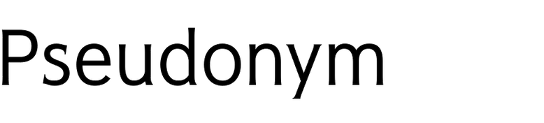 Pseudonym in use - Fonts In Use