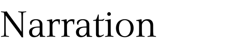 Narration in use - Fonts In Use