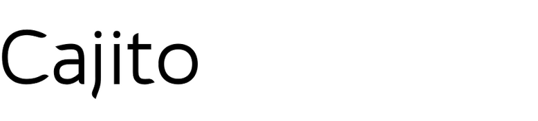 Cajito in use - Fonts In Use