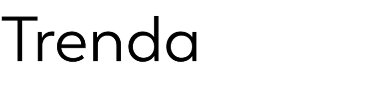 Trenda in use - Fonts In Use