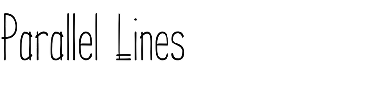 Parallel Lines in use - Fonts In Use