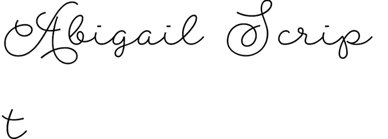 Abigail Script in use - Fonts In Use