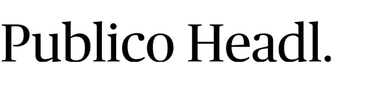 Publico Headline in use - Fonts In Use