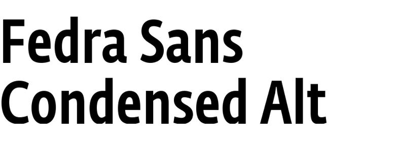 Fedra Sans Condensed Alt in use - Fonts In Use