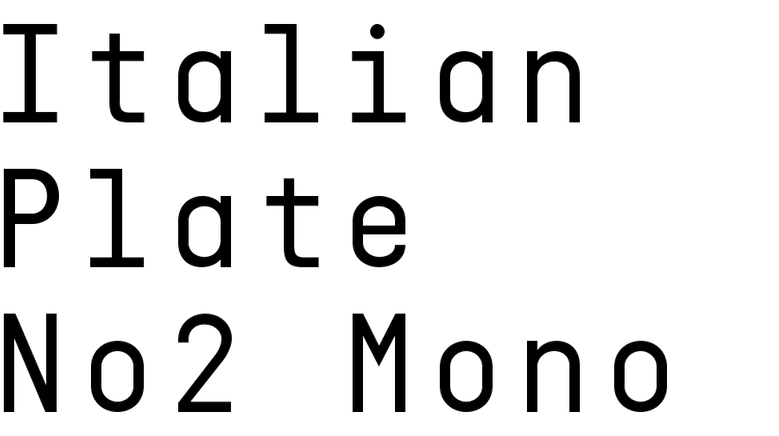 Italian Plate No2 Mono in use - Fonts In Use