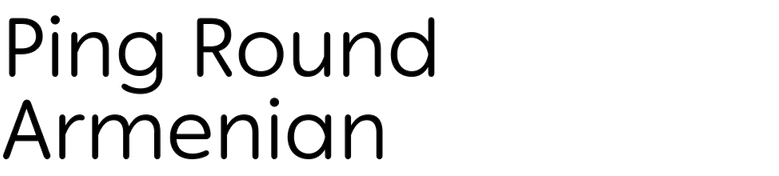 Ping Round Armenian in use - Fonts In Use