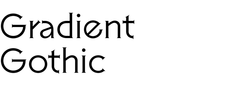 Gradient Gothic in use - Fonts In Use