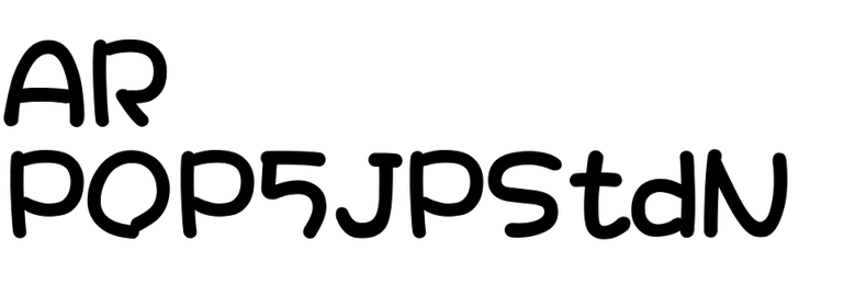 AR POP5JPStdN in use - Fonts In Use